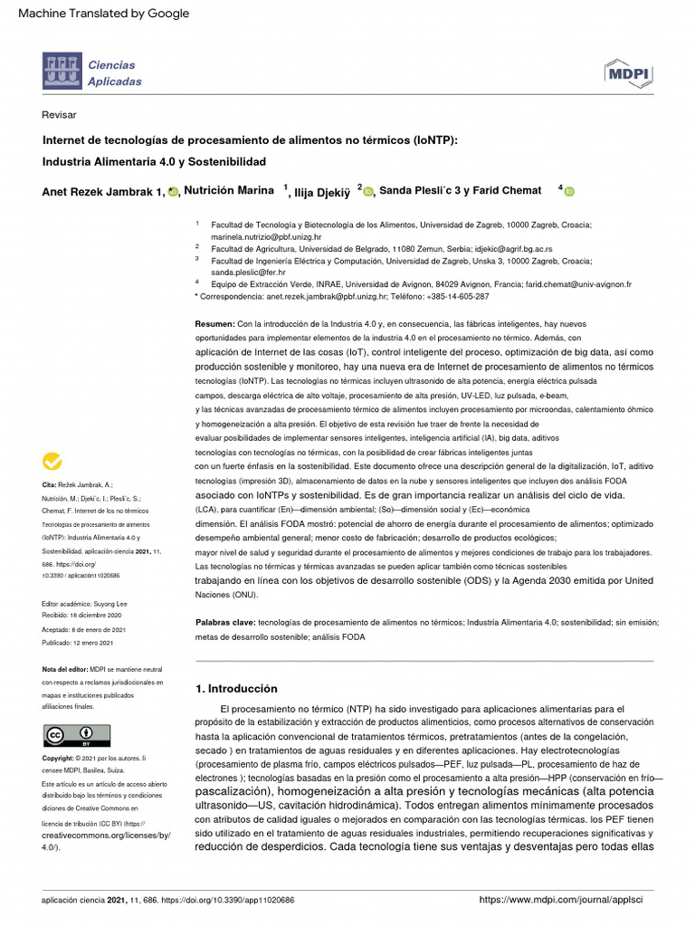 Food Industry 4 | PDF | Internet de las Cosas | Alimentos Food Industry 4 | PDF | Internet de las Cosas | Alimentos