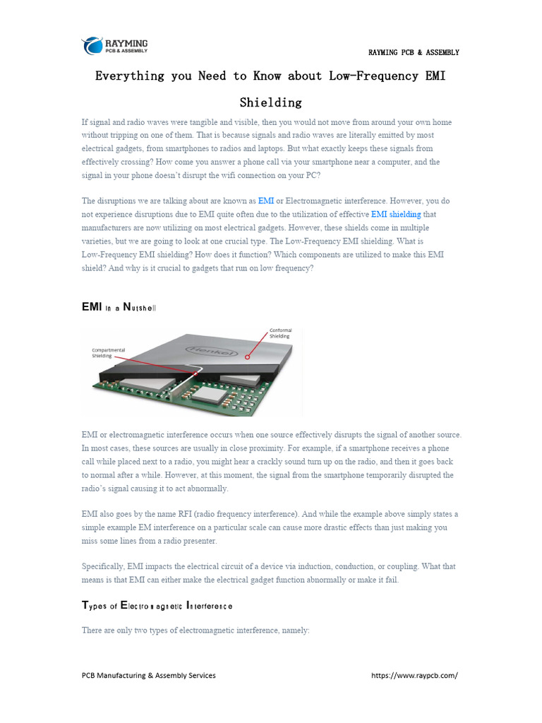 Everything You Need To Know About Low-Frequency EMI Shielding | PDF | Electromagnetic ...