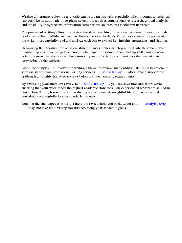 Literature Review on Automatic Three Phase Selector | PDF | Power ... Literature Review on Automatic Three Phase Selector | PDF | Power ...