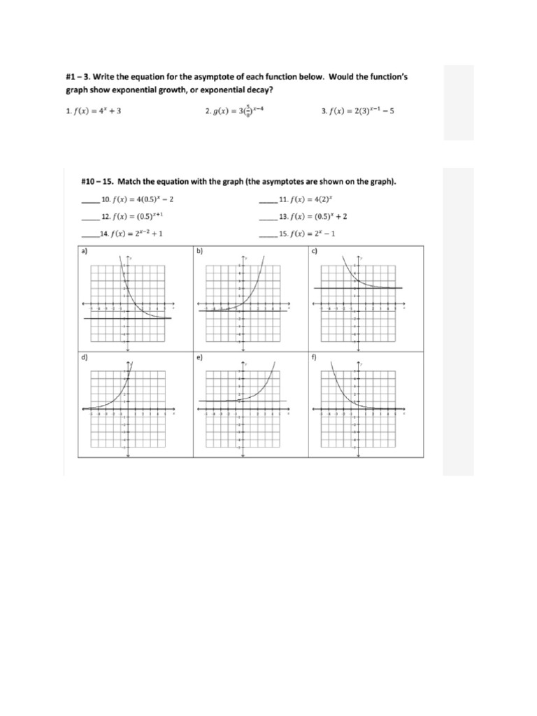 Review Worksheet - 1 | PDF