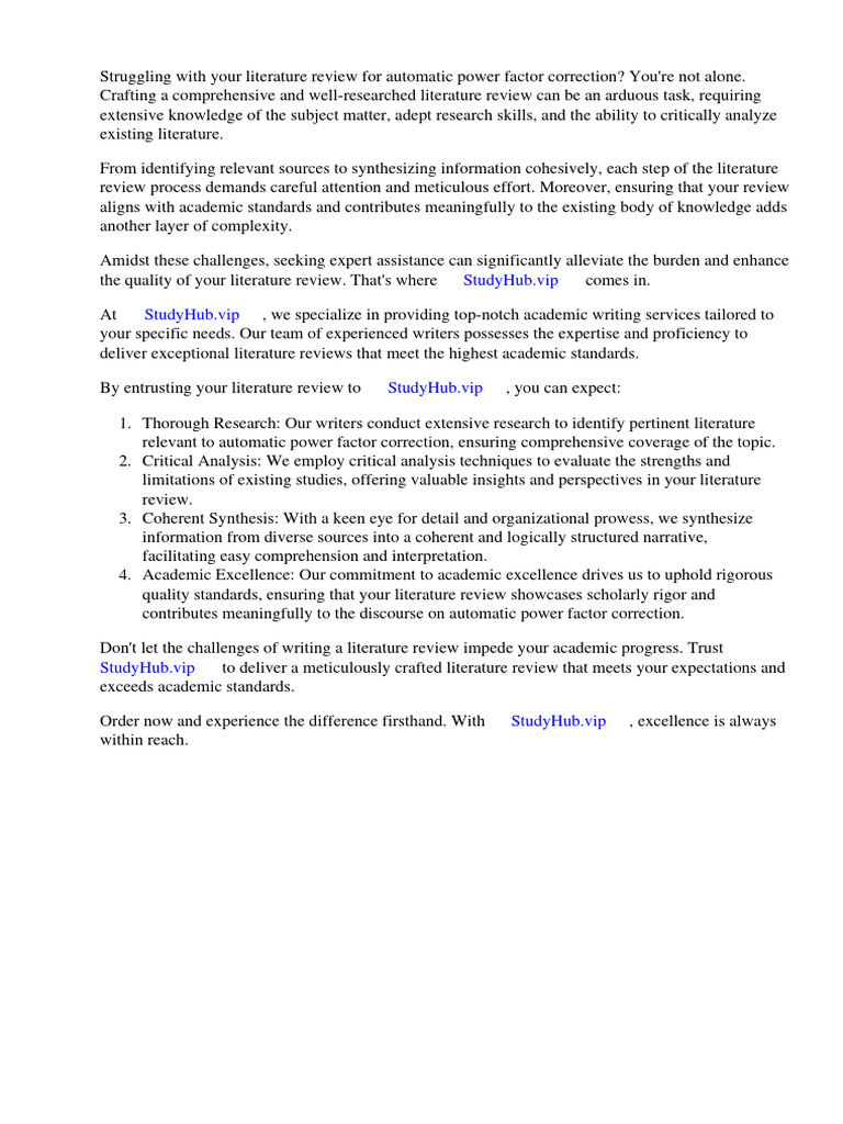 Literature Review For Automatic Power Factor Correction | PDF | Ac Power | Photovoltaic System
