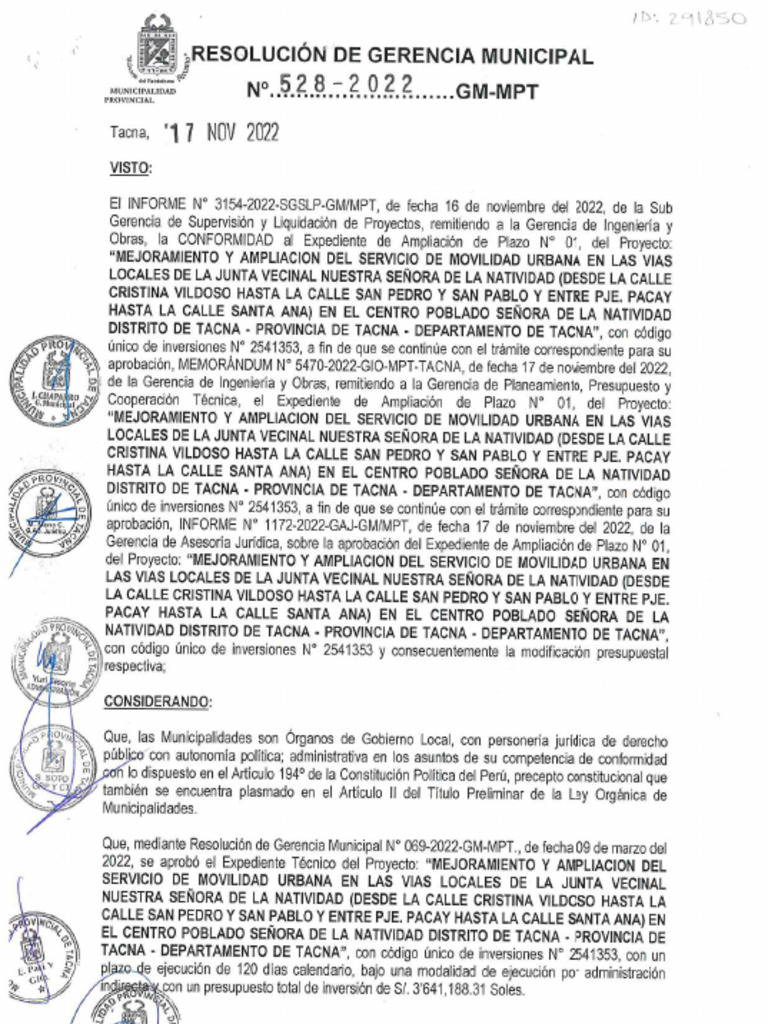 Resolucion de Ampliacion de Plazo 01 | PDF