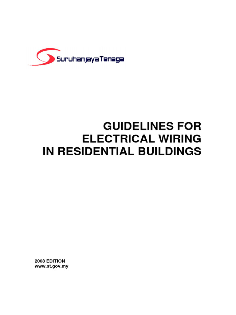 Suruhanjaya Tenaga Guidelines For Electrical Wiring | PDF | Electrical Wiring | Fuse (Electrical)