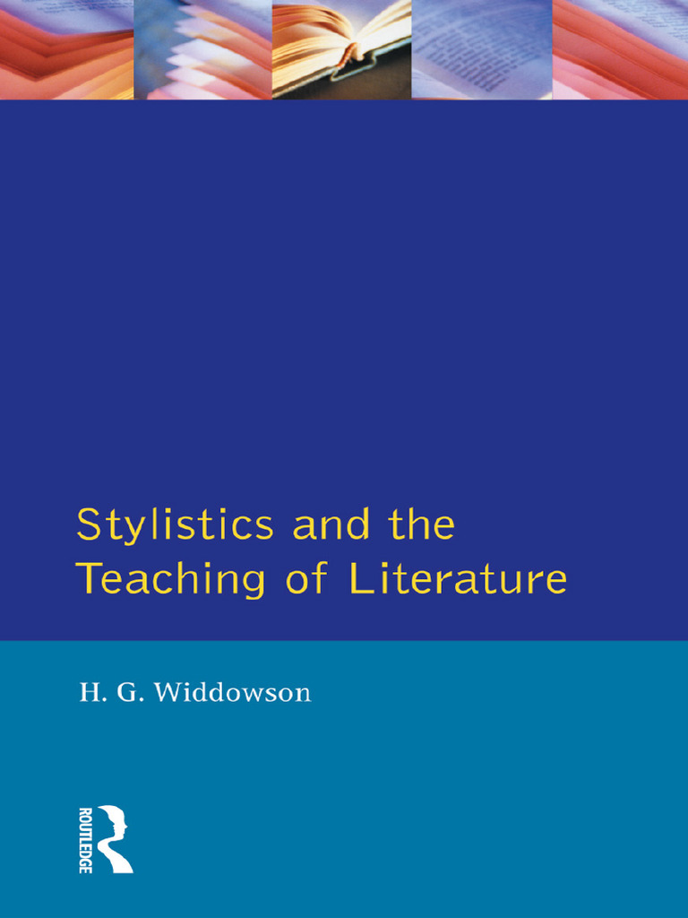 Stylistics and The Teaching of LIterature | PDF | Linguistics | Second ...