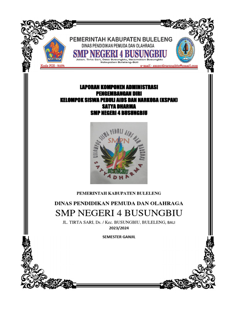 Laporan Pengembangan Diri Kspan Ganjil 2023 2024 Ketut Juni Herna | PDF | Kesehatan Holistik