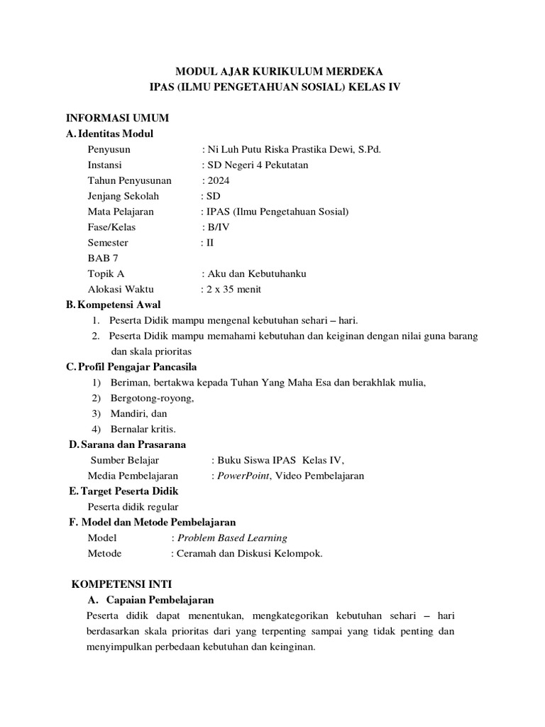 RPP Supervisi | PDF | Karier & Perkembangan