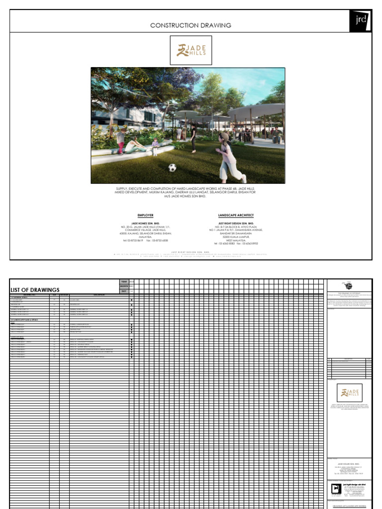 JHP6B TD LW Construction Drawing Hardscape | PDF