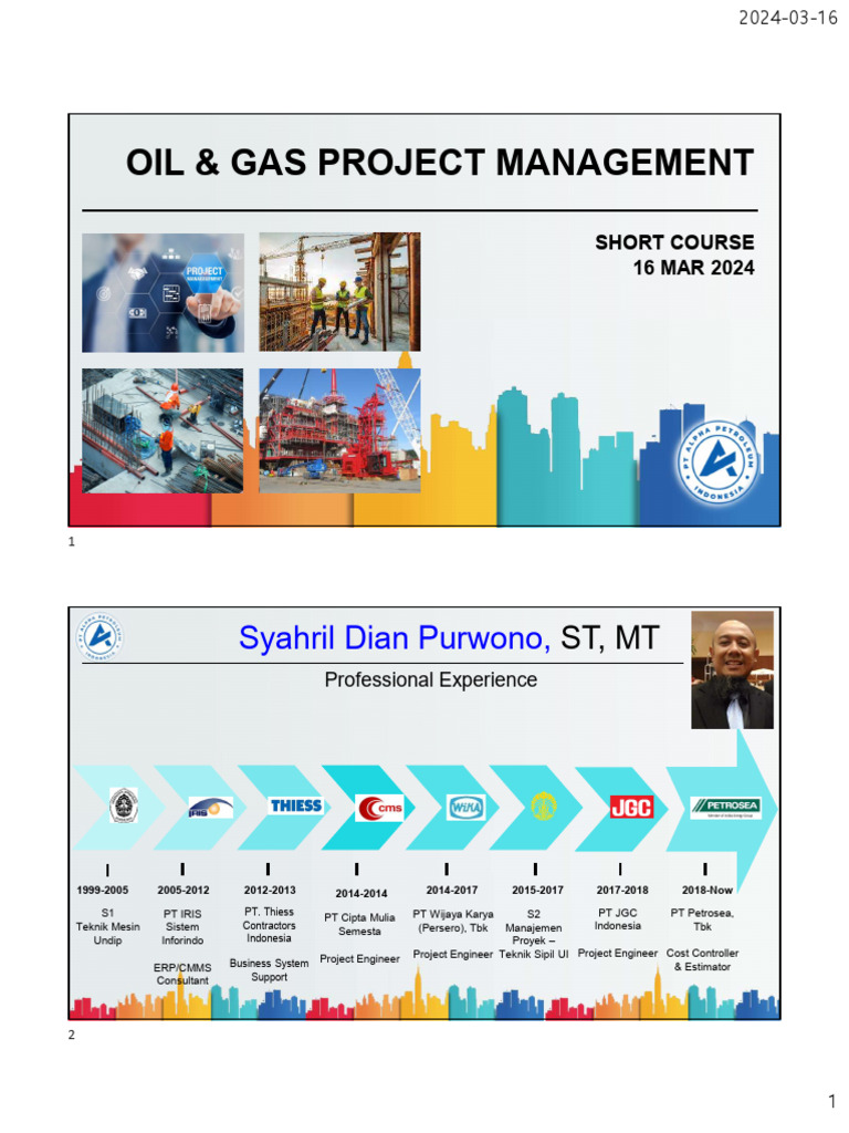 Manajemen Proyek Minyak dan Gas | PDF