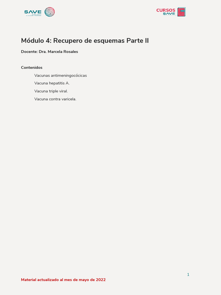 MODULO-04 | PDF | Sarampión | Vacunas