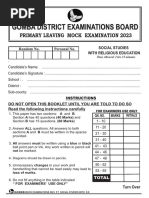 PLE SST 2024-A Revised Past Paper Guides | PDF