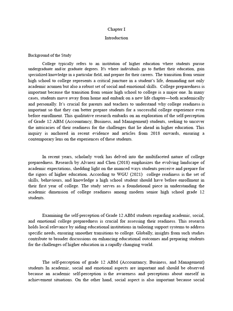 Chap-1-Introduction | PDF | Qualitative Research | Psychological Resilience