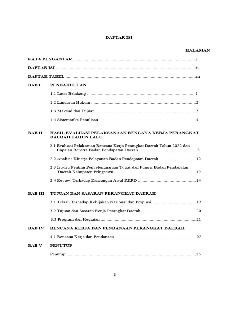 Pengantar, Daftar Isi, Tabel & Gambar | PDF | Bisnis | Pengelolaan ...