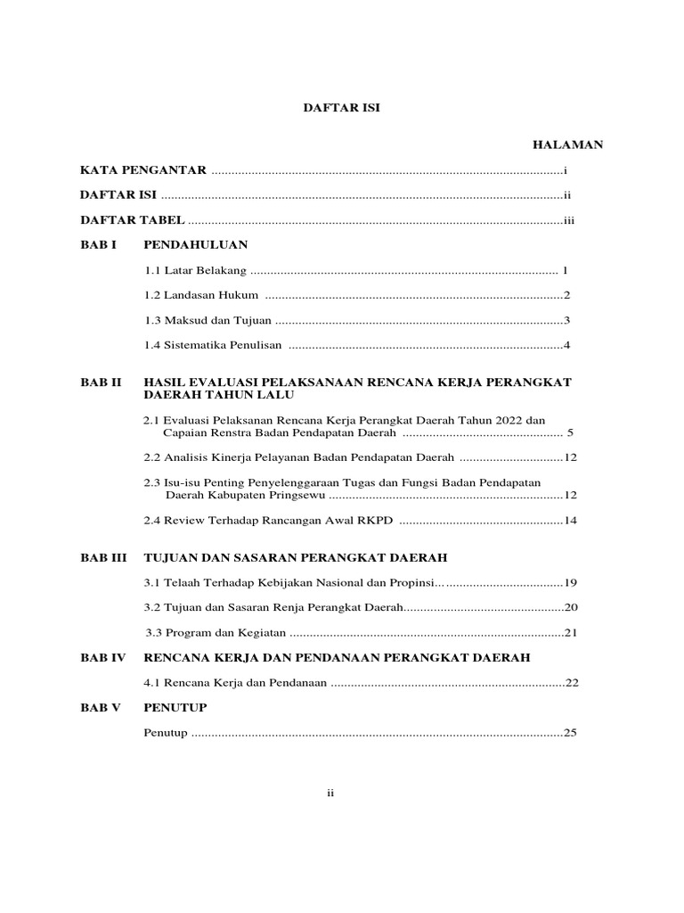Pengantar Daftar Isi Tabel Gambar 2 | PDF | Pengelolaan Keuangan & Uang