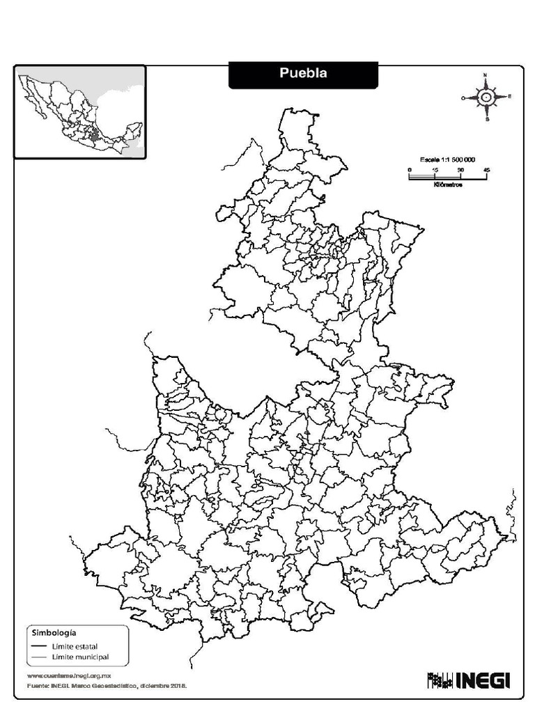 Mapa de Puebla Municipios | PDF