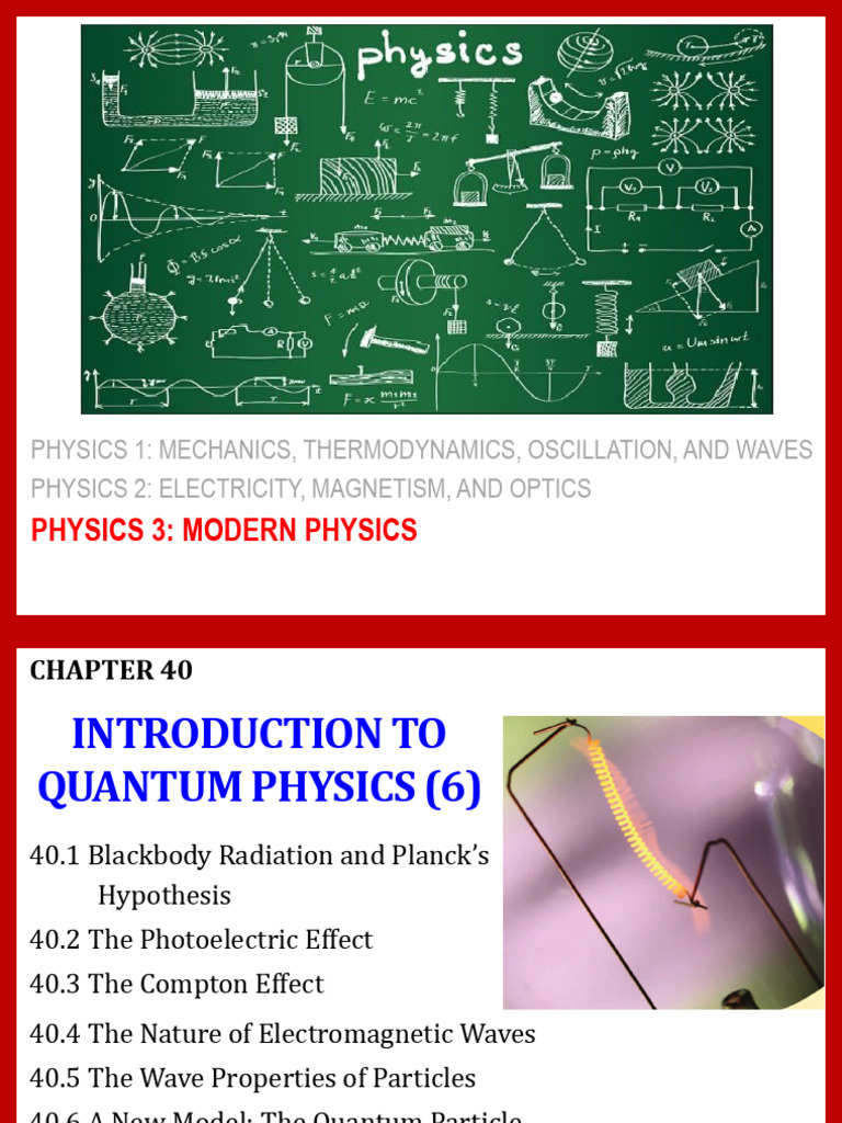 Introduction to Quantum Physics | PDF | Photoelectric Effect ...