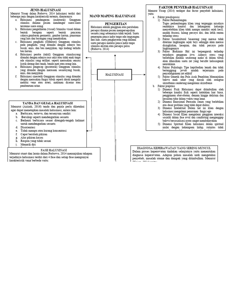 Mind Maps Halusinasi | PDF