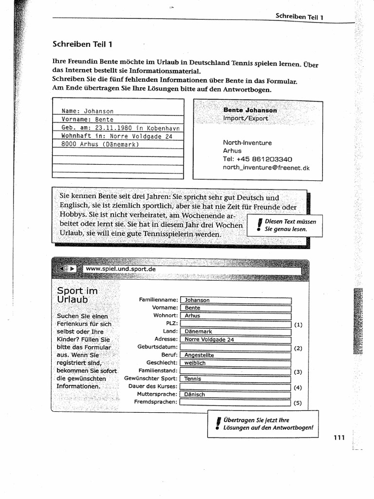 Schreiben - Sprechen A2 | PDF