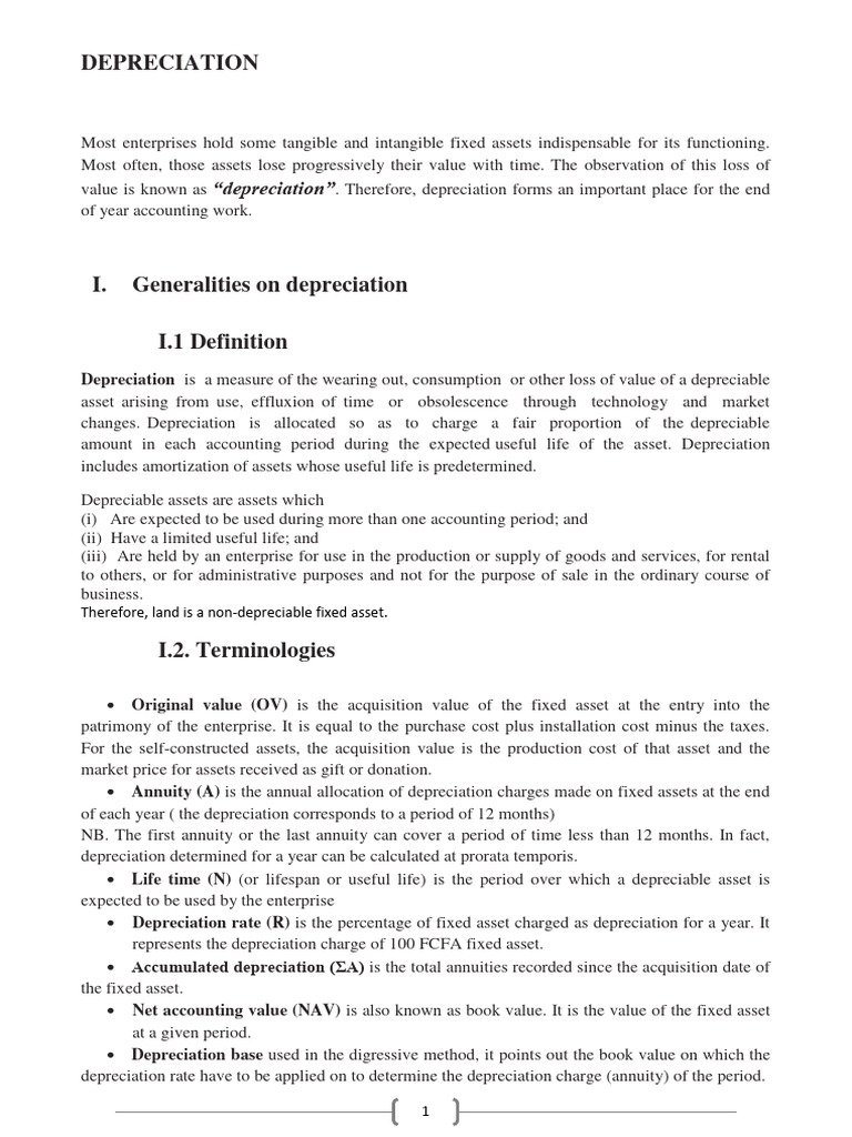 Depreciation | PDF