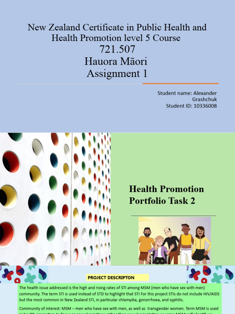 Hauora Maori Assignment 1 | PDF | Sexually Transmitted Infection | Men ...