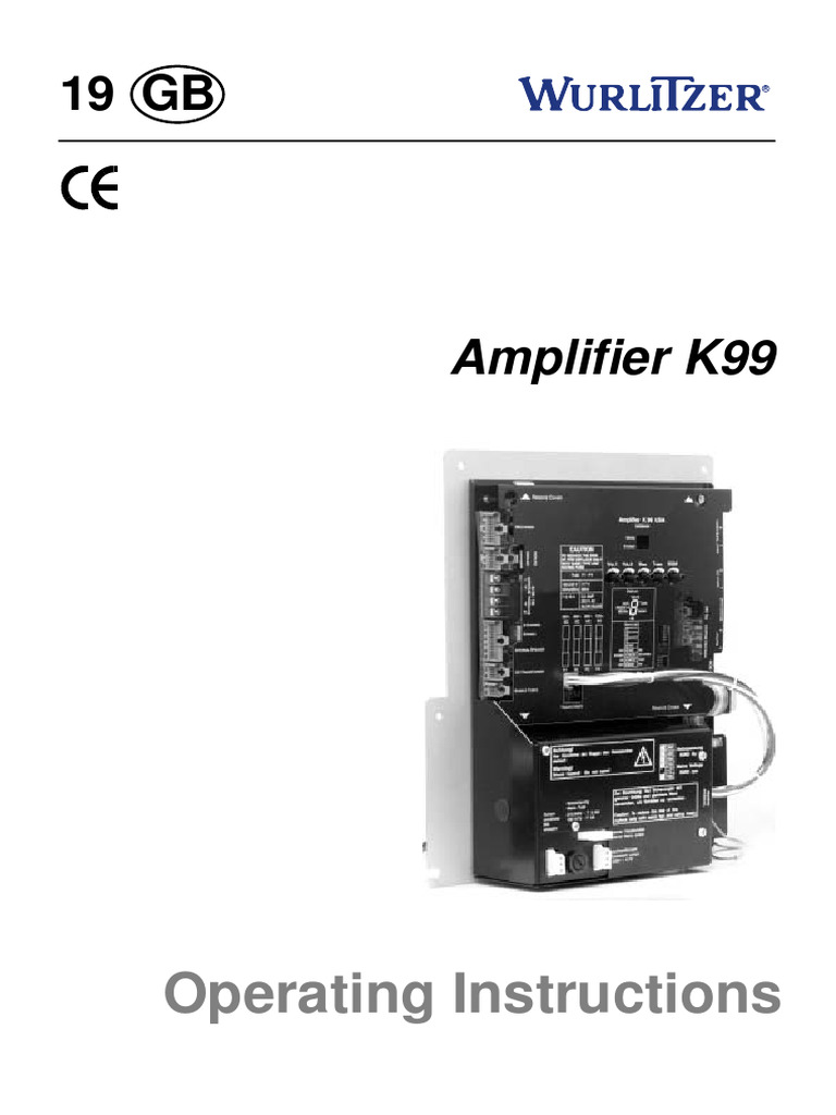 K99-Amplifier 19 0071124-4708 | PDF