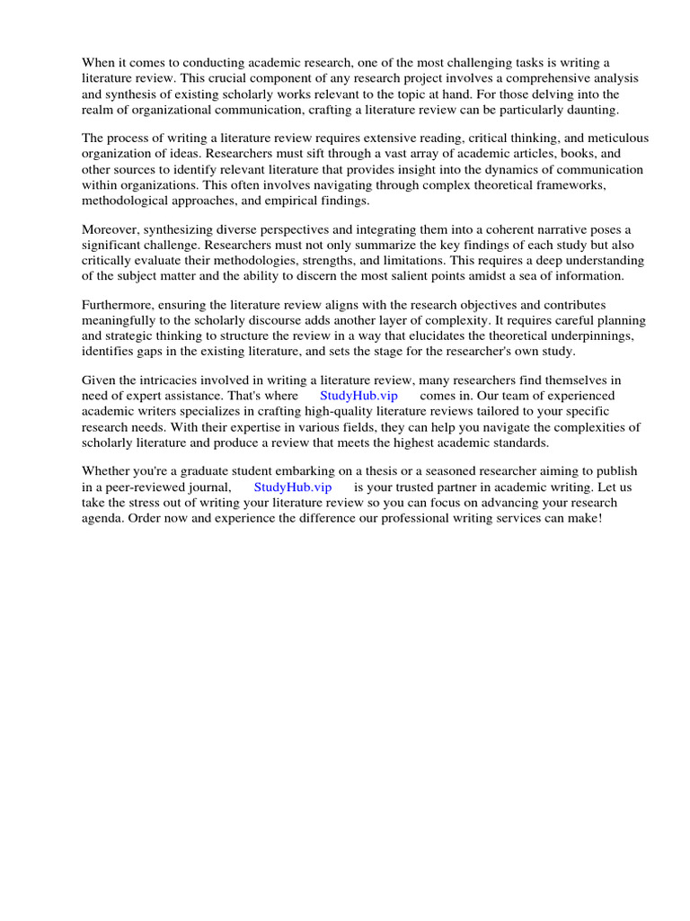 Literature Review Communication in Organization | PDF | Climate Change ... Literature Review Communication in Organization | PDF | Climate Change ...