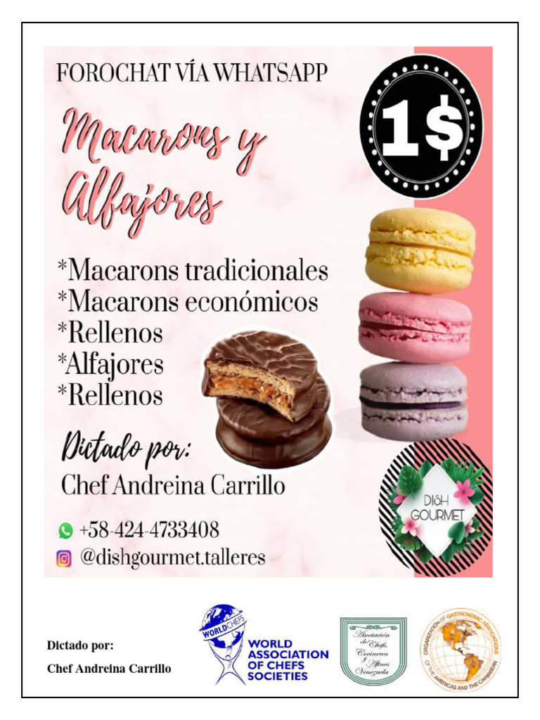 Forochat - Macarons y Alfajores | PDF | Macarrón | Merengue