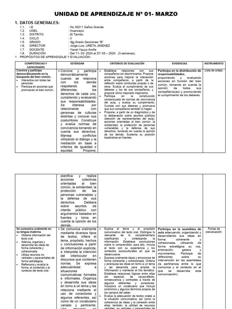 Unidad de Aprendizaje No 1 | PDF | Investigación cuantitativa | Geometría