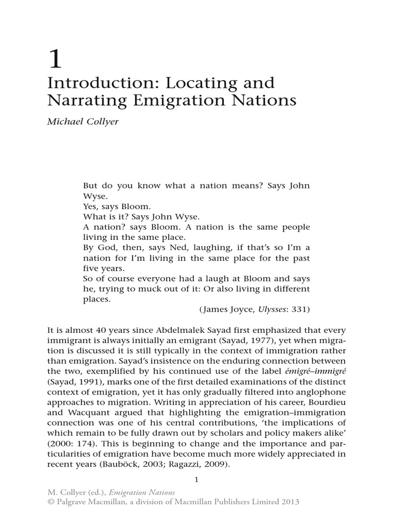 Understanding Emigration Nations | PDF | Human Migration | Citizenship