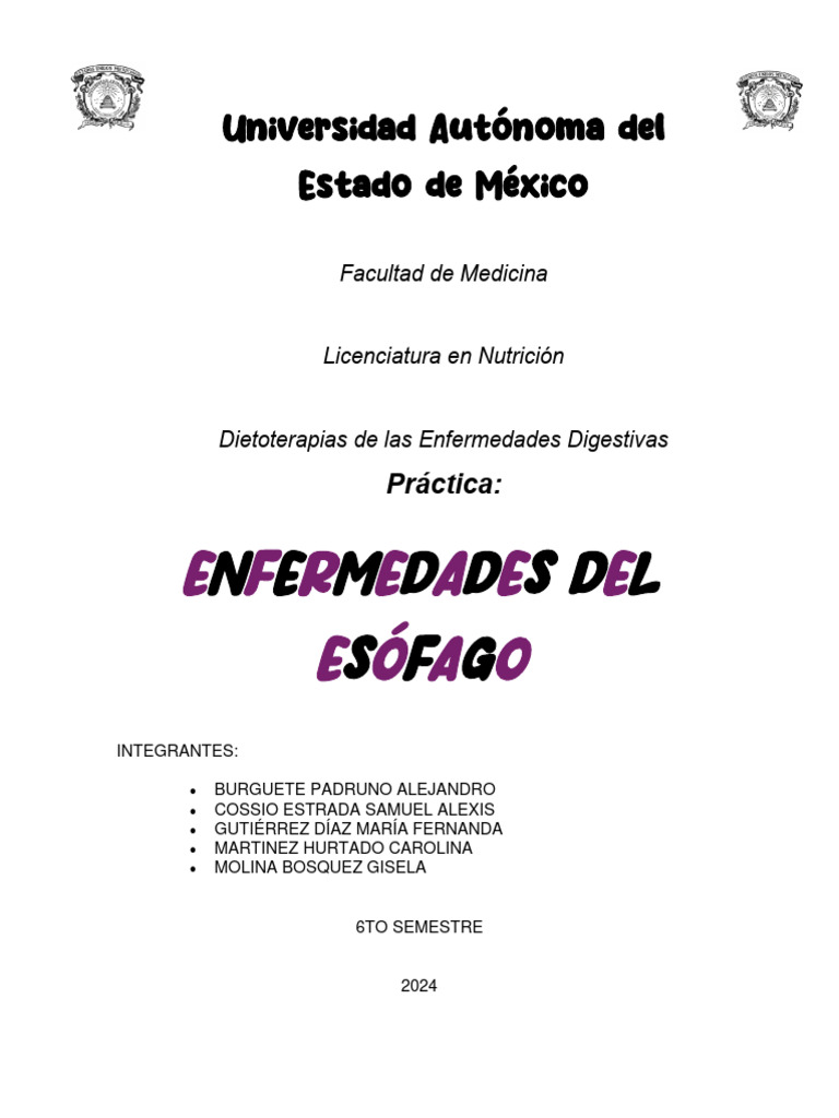 Enfermedades Del Esofago | PDF | La enfermedad por reflujo ...