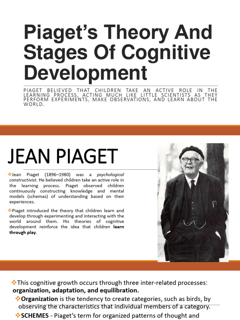 Piaget's Cognitive Development | PDF