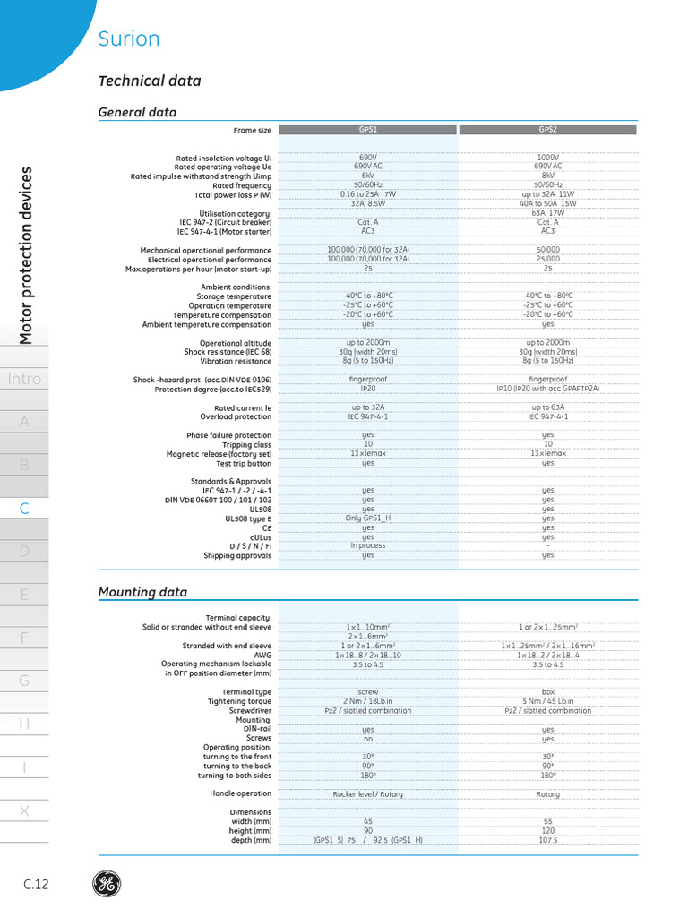 GPS1 Motor Protection Device Overview | PDF | Alternating Current | Screw