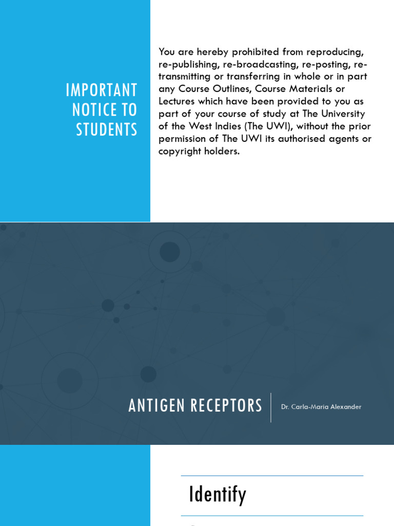 3. Antigen receptors | PDF | Major Histocompatibility Complex | T Cell