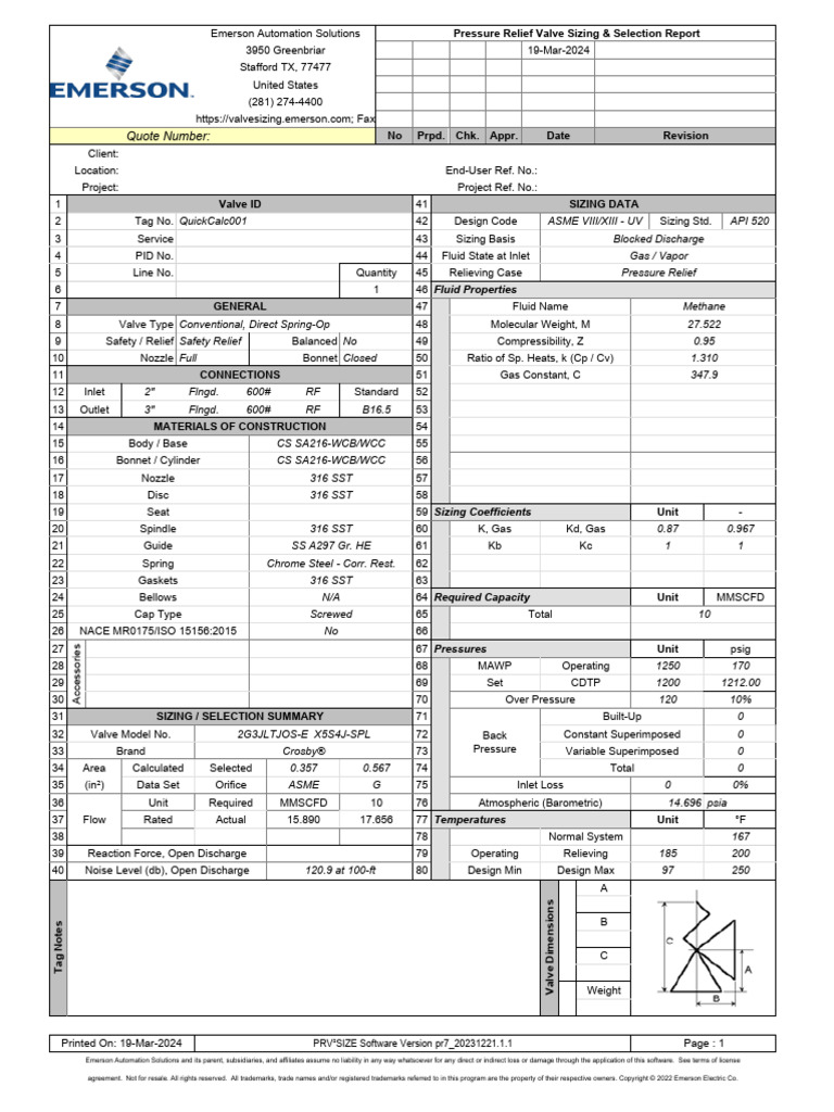 PSV-2 Inch 600# To 3 Inch 600# | PDF | Valve | Pressure