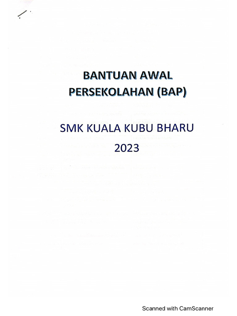 Bap 2023 | PDF