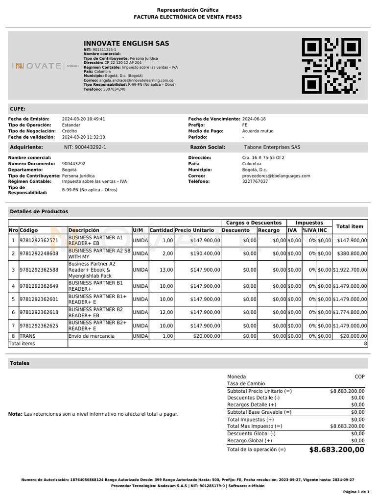 Innovate English Sas: 2024-03-20 10:49:41 Estandar FE Crédito Acuerdo Mutuo 2024-03-20 11:32:10 ...