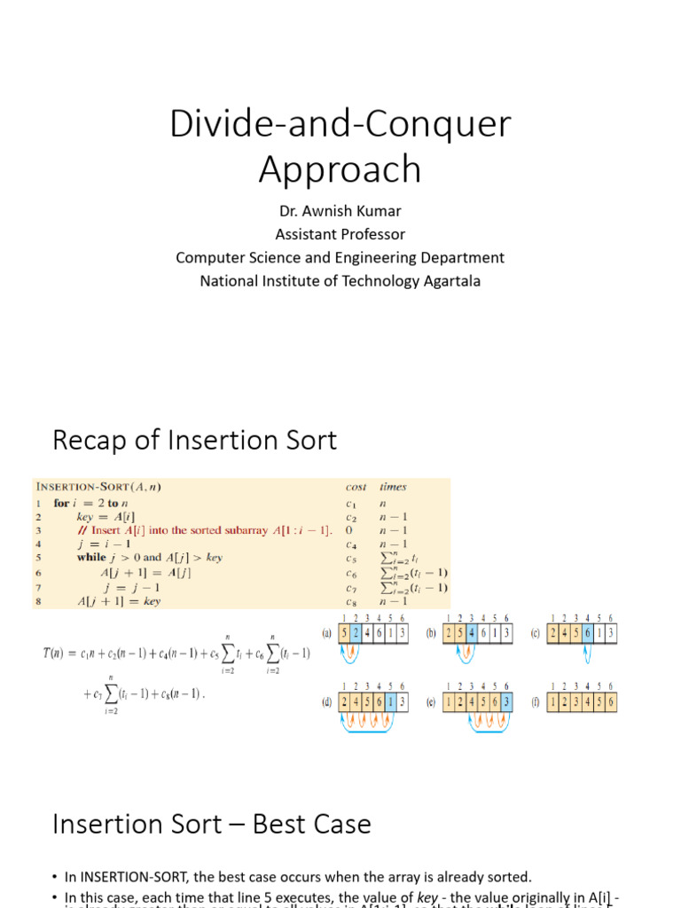 Divide and Conquer Approach Complete | PDF | Recurrence Relation | Time Complexity