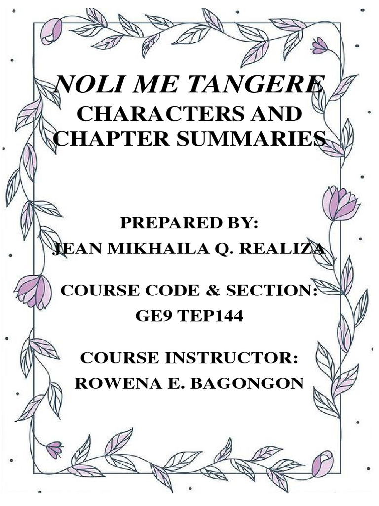 Ge9 Characters & Chapter Summaries - NMT | PDF | Religion ...