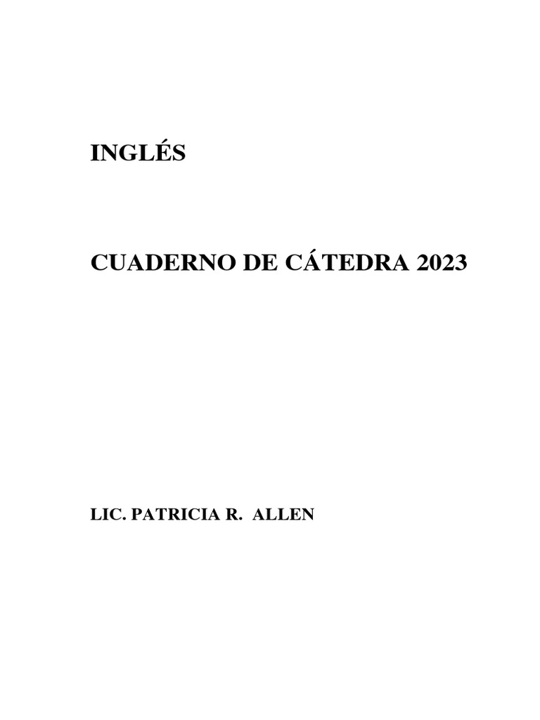 Cuaderno de Cátedra | PDF