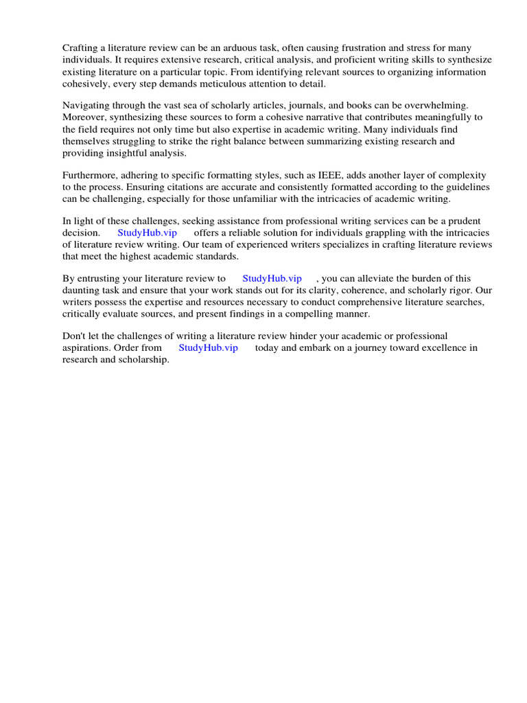 Literature Review Ieee | PDF | Academic Publishing | Thesis