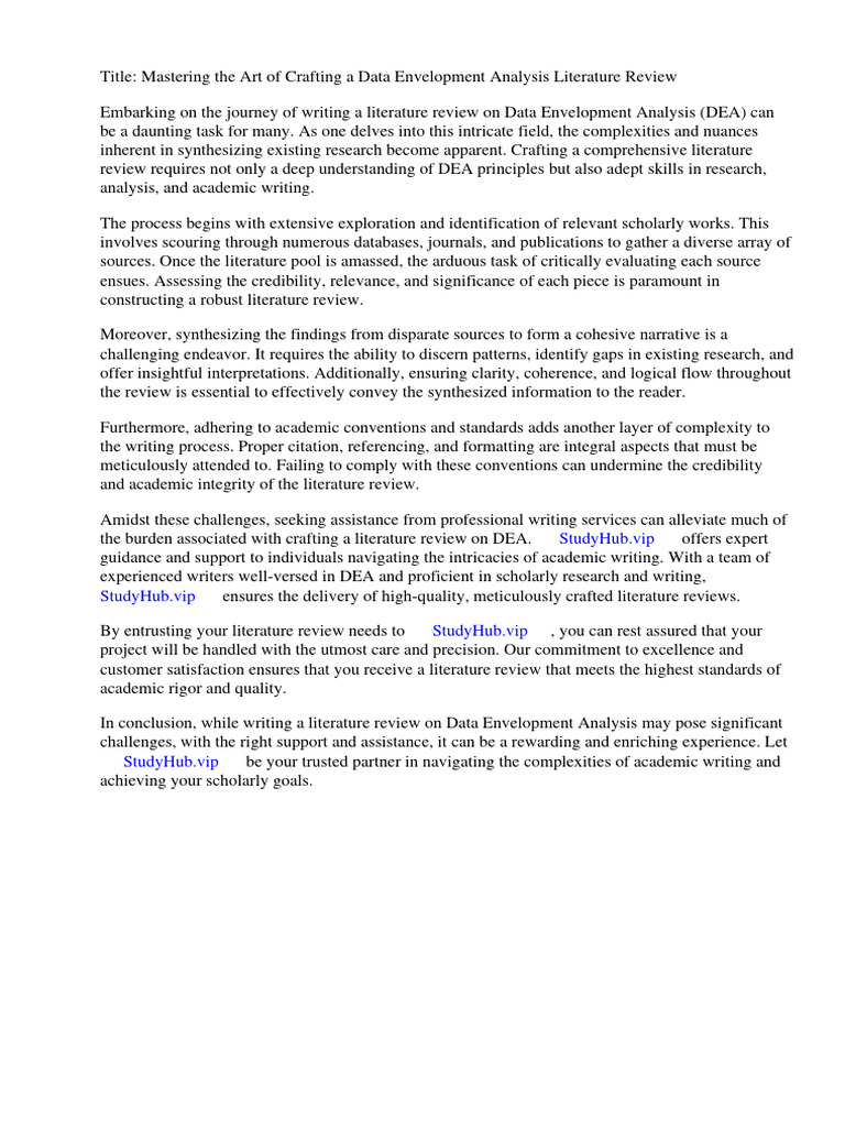 Data Envelopment Analysis Literature Review | PDF | Regression Analysis Data Envelopment Analysis Literature Review | PDF | Regression Analysis