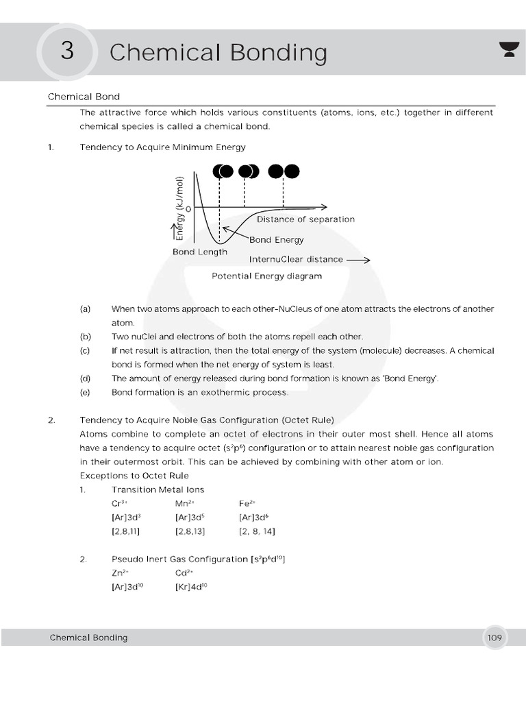 Chemical Bonding 3.0 With Practice | PDF