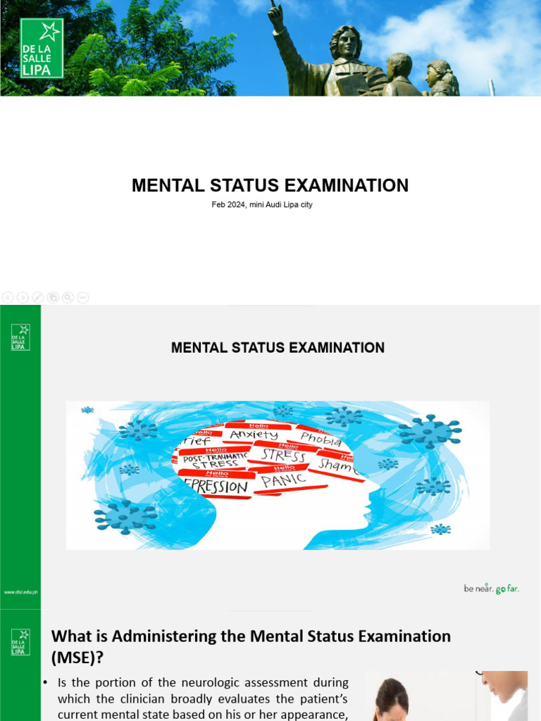 Mental Status Examination | PDF | Physical Examination | Neurology