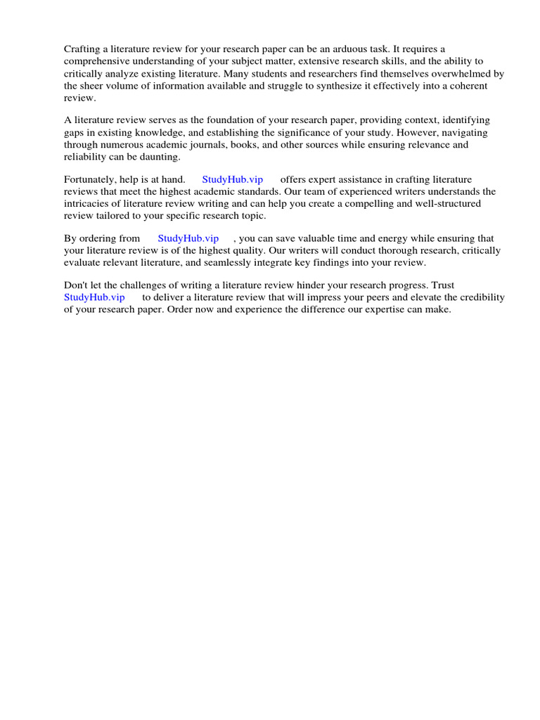 Research Papers Literature Review Examples | PDF | Academic Publishing ...