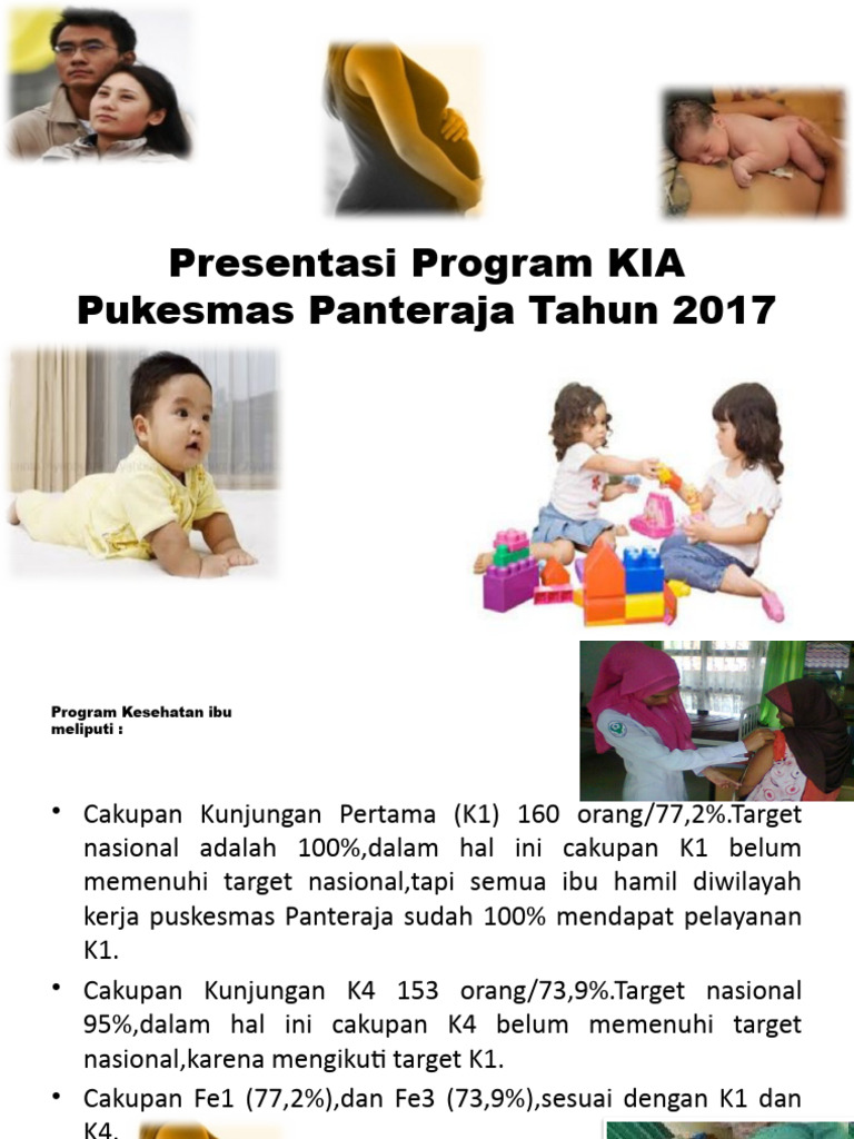 Presentasi Program KIA Pukesmas Panteraja Power Point | PDF | Pengembangan Diri