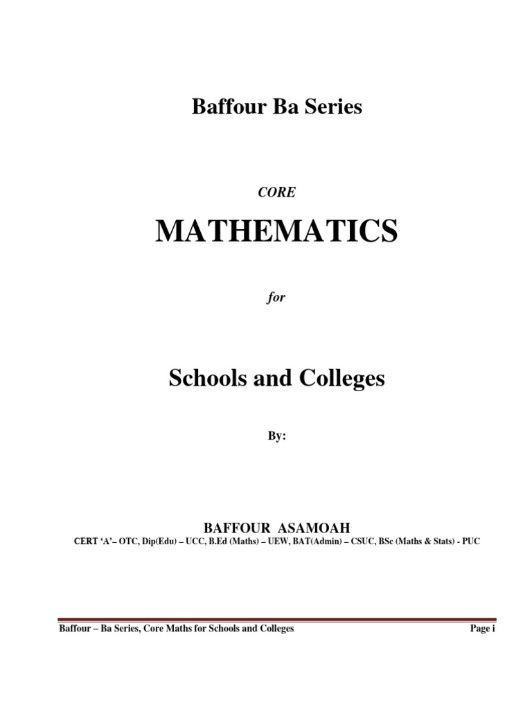 Core Maths C | PDF