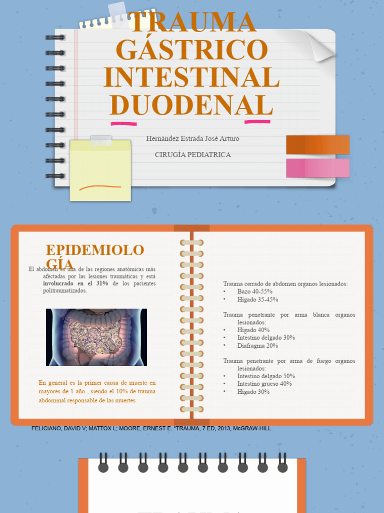 Trauma Gastrointestinal | PDF | Especialidades Medicas | Enfermedades y ...