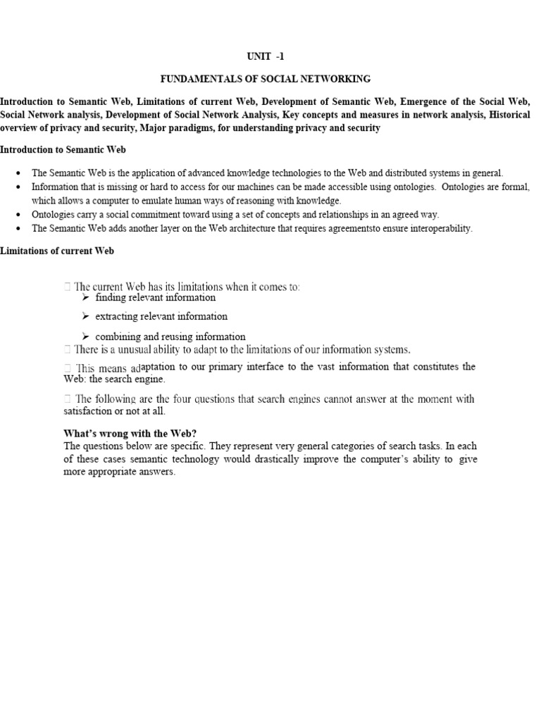 UNIT | PDF | Semantic Web | World Wide Web