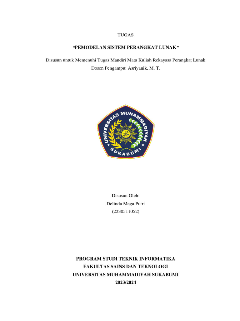Pemodelan Sistem Perangkat Lunak | PDF