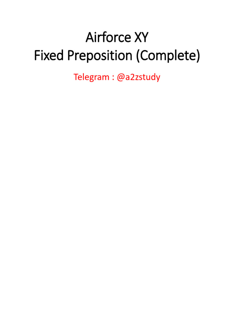 fixed preposition | PDF