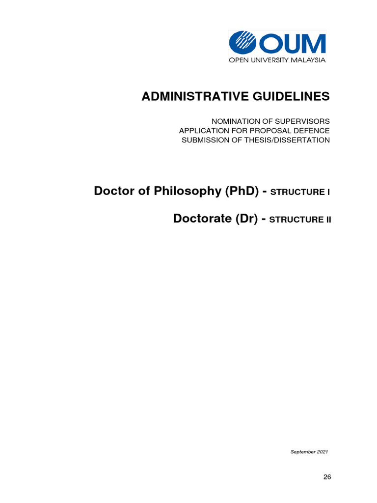 Admin Guide Phd Doctorate 2021 Pdf